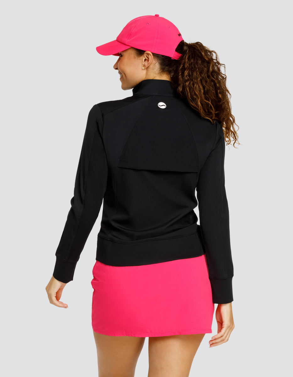 CLYDE MOCK NECK ZIP FRONT JACKET - WOMEN'S PICKLEBALL JACKET – spin-it